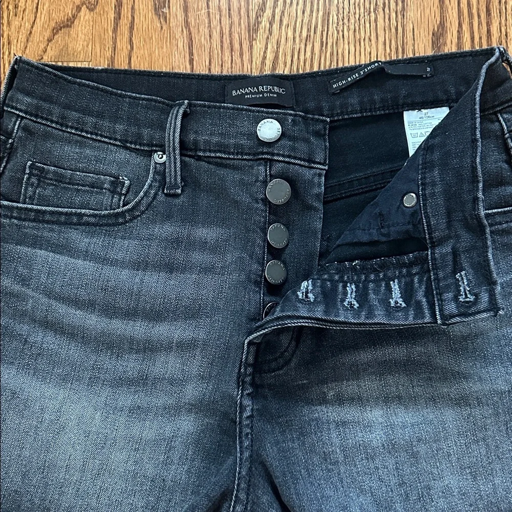 Banana Republic | Shorts | Banana Republic High Rise 3 Black Denim ...